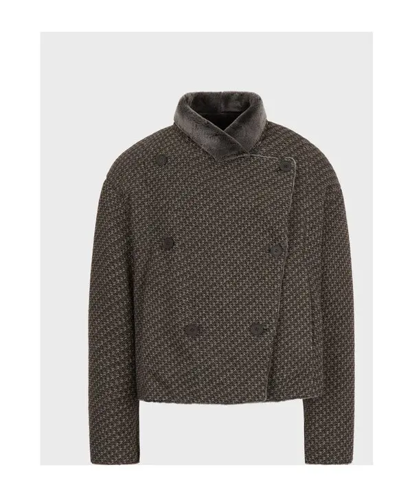 Emporio Armani Reversible Lamb Fleece Coat