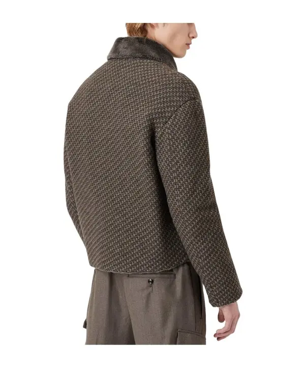 Emporio Armani Reversible Lamb Fleece Coat