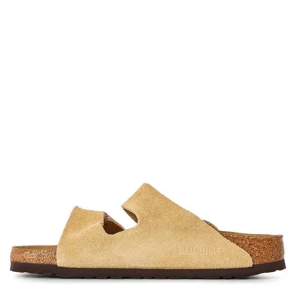 BIRKENSTOCK Buckled Suede Sandals - Nude