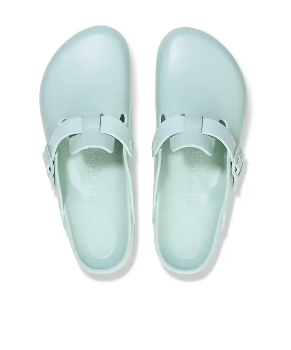 BIRKENSTOCK Matte Rubber Slip-on Clogs With Adjustable Buckle - Green