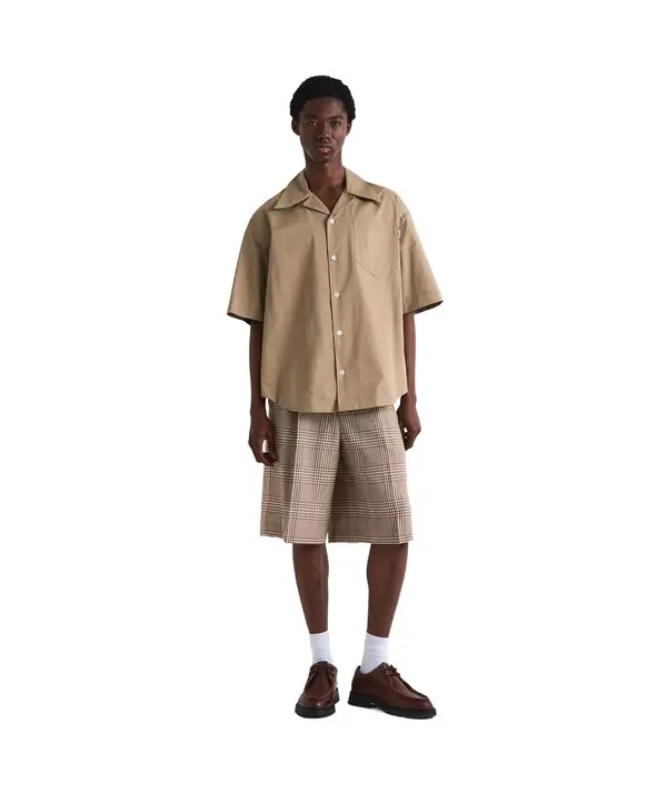AMI Paris Camp Collar Short Sleeve Plain Shirt