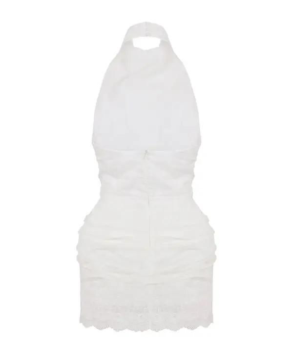 Magda Butrym Lace Trimmed Mini Dress