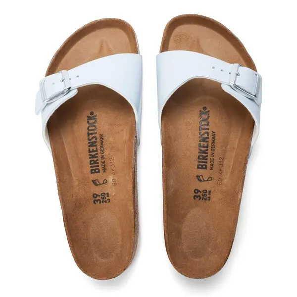 BIRKENSTOCK Pale Blue Slip-on Slide With Adjustable Buckle