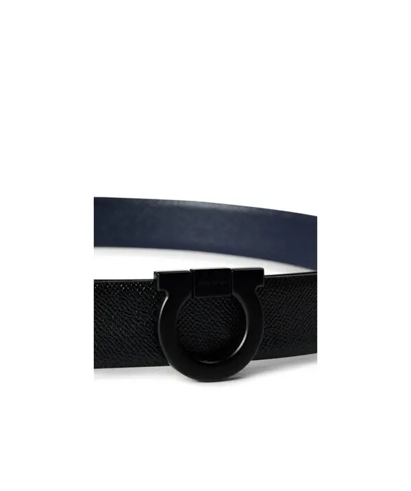 FERRAGAMO Reversible Grained Leather Belt