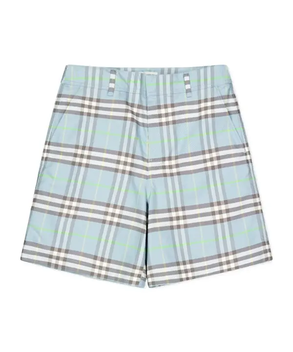 Burberry Plaid Tailored Shorts