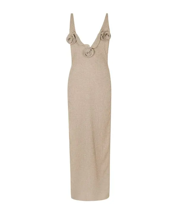 Magda Butrym Embellished Maxi Dress - Nude