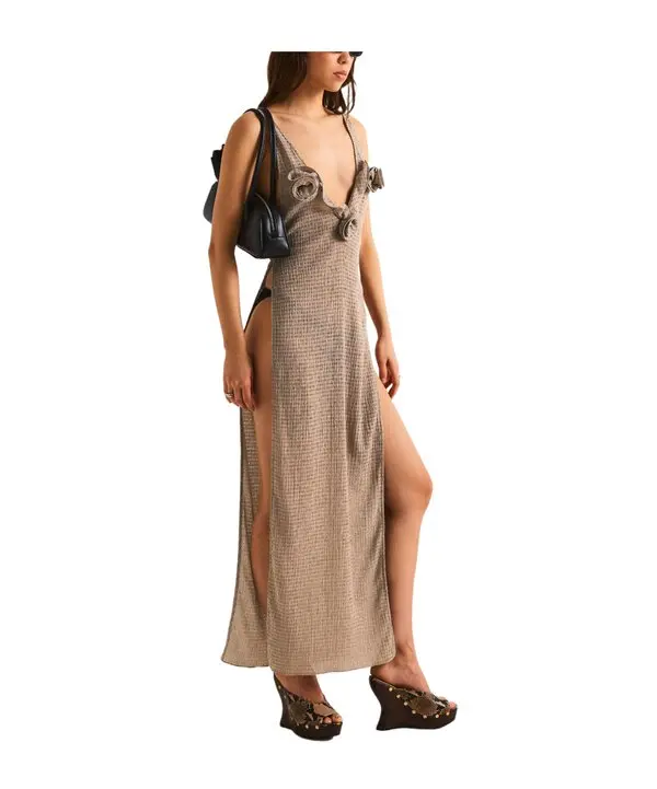 Magda Butrym Embellished Maxi Dress - Nude