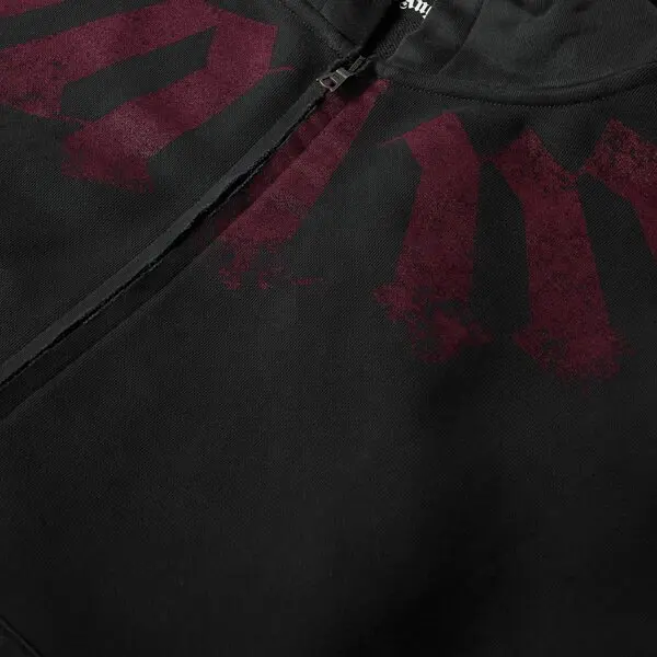 Palm Angels Cropped Zip-up Hoodie
