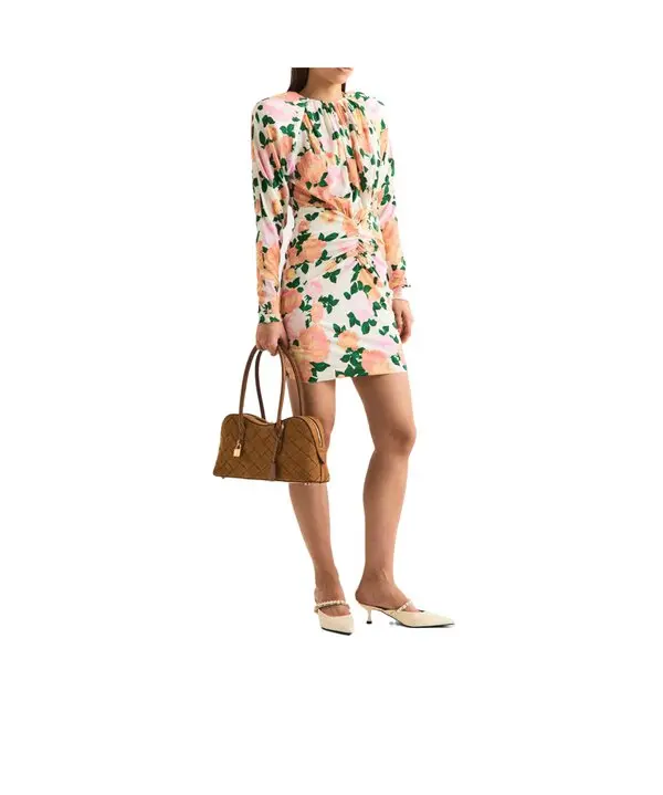 Stella McCartney Woven Top Handle Bag With Lock Detail
