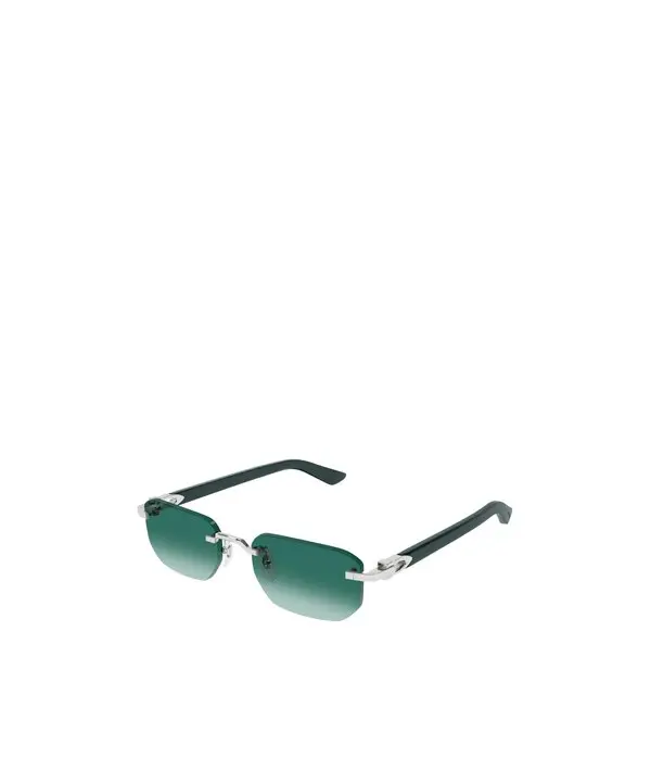Cartier Rectangular Rimless Sunglasses