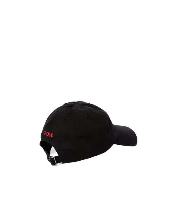 Polo Ralph Lauren Embroidered Logo Baseball Cap - Black