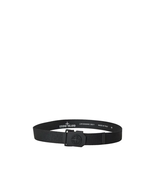 Stone Island Woven Nylon Tactical Belt - Black