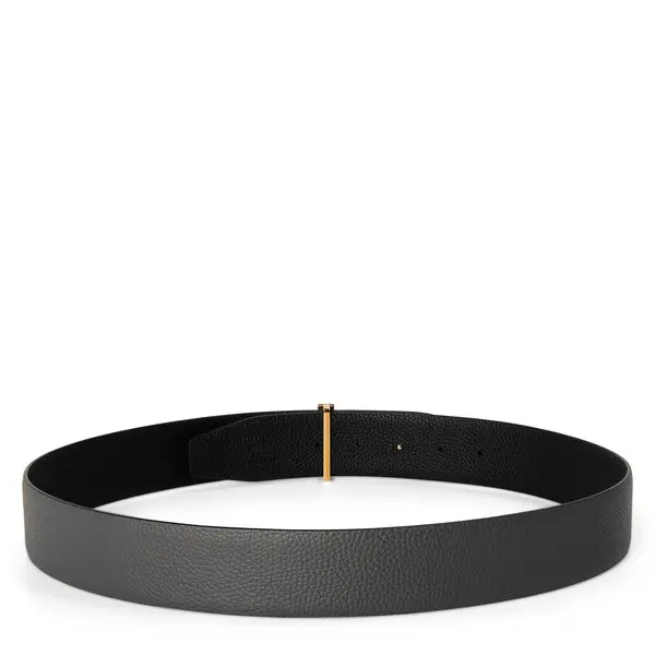 TOM FORD Reversible T Buckle Leather Belt