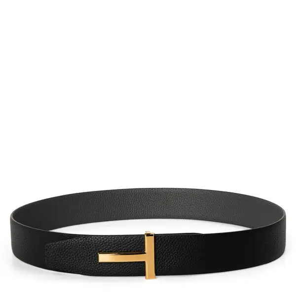 TOM FORD Reversible T Buckle Leather Belt