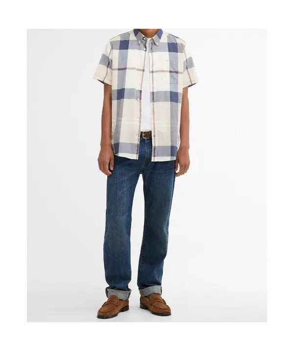 Barbour Short-sleeved Plaid Shirt