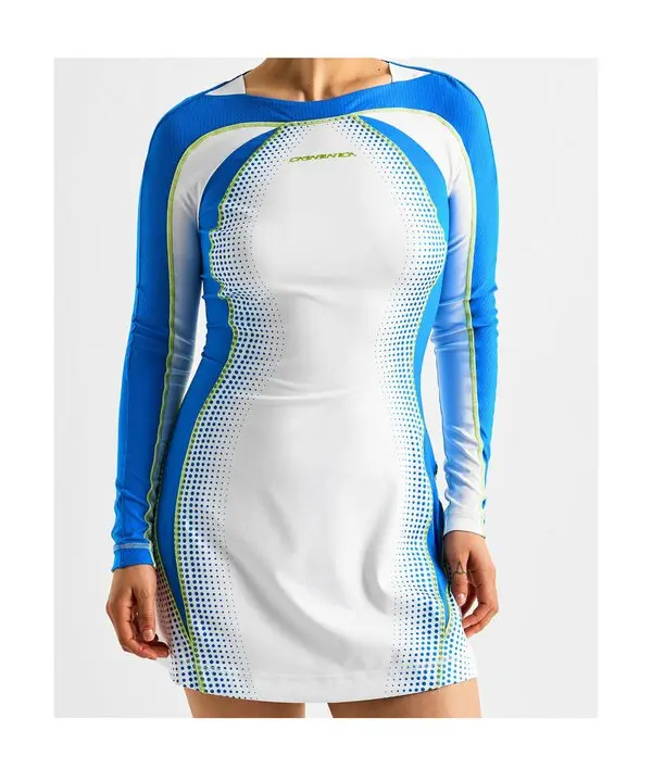 Casablanca Long Sleeve Printed Mini Dress