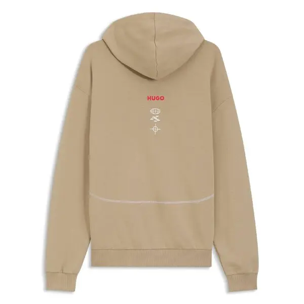Hugo Boss Pullover Hooded Sweatshirt With Graphic Print