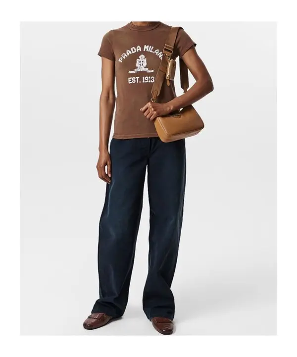 Prada Printed T-shirt - Brown