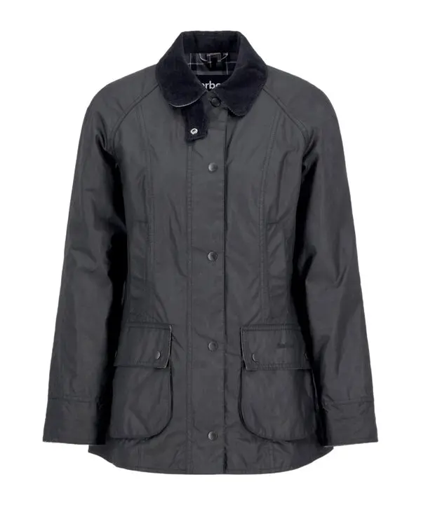 Barbour Beadnell Waxed Jacket - Black