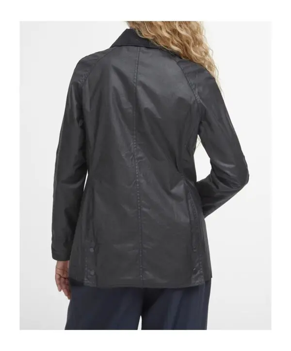 Barbour Beadnell Waxed Jacket - Black