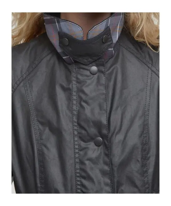 Barbour Beadnell Waxed Jacket - Black