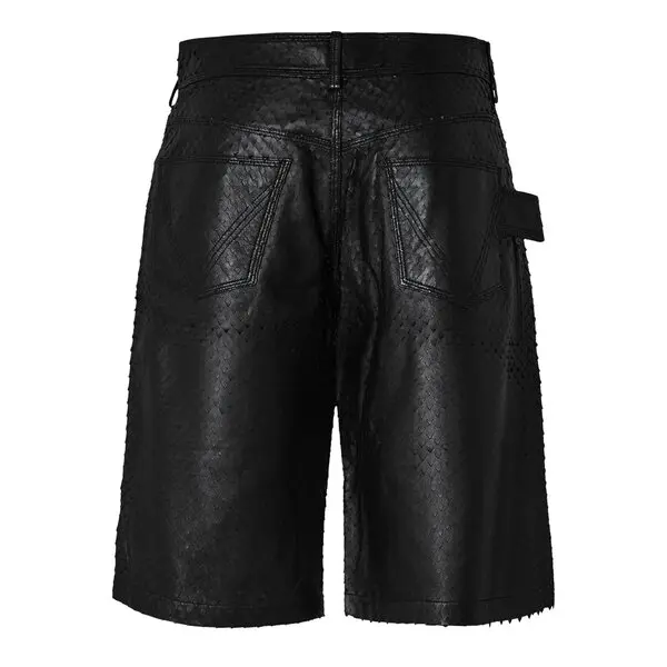 Bottega Veneta Leather Shorts