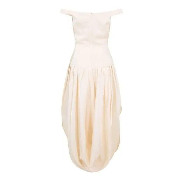 Magda Butrym Off-the-shoulder Maxi Dress With Pleated Skirt