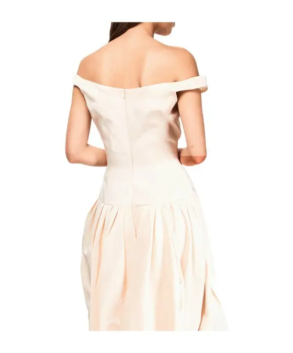 Magda Butrym Off-the-shoulder Maxi Dress With Pleated Skirt