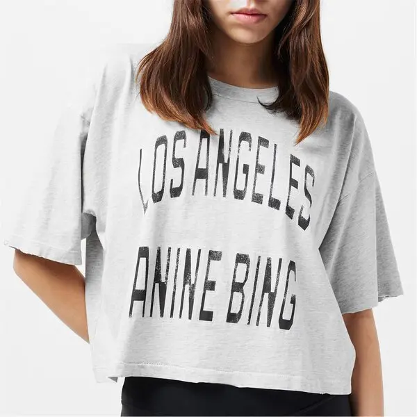 ANINE BING Round Neck Short-sleeved T-shirt