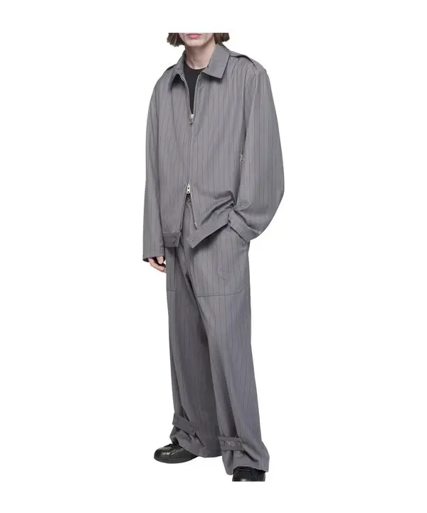 Y3 Striped Zip-up Jacket