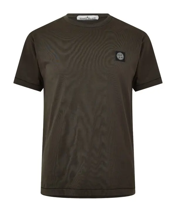 Stone Island Cotton Compass Logo Patch T-shirt
