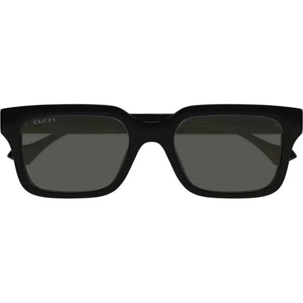 Gucci Rectangular Sunglasses With Branded Temples