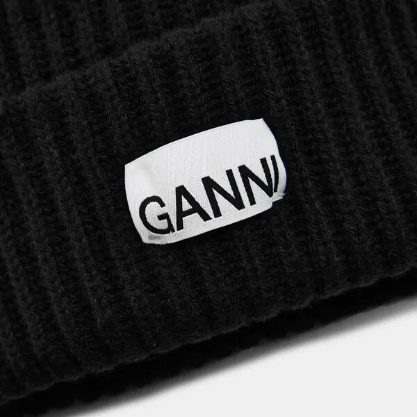 GANNI Soft And Form-fitting Knit Beanie