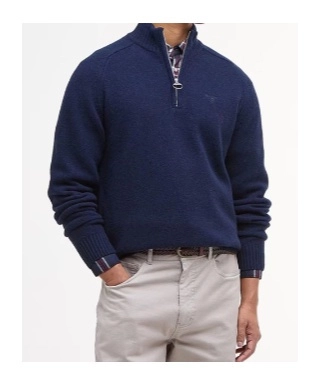 Barbour Long-sleeved Half-zip Sweater