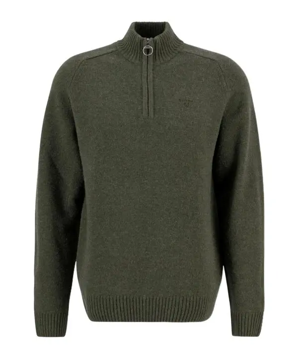 Barbour Grangetown Half-zip Jumper - Green