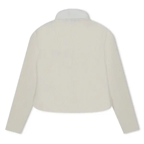 Moncler Padded Wool Zip Up Cardigan