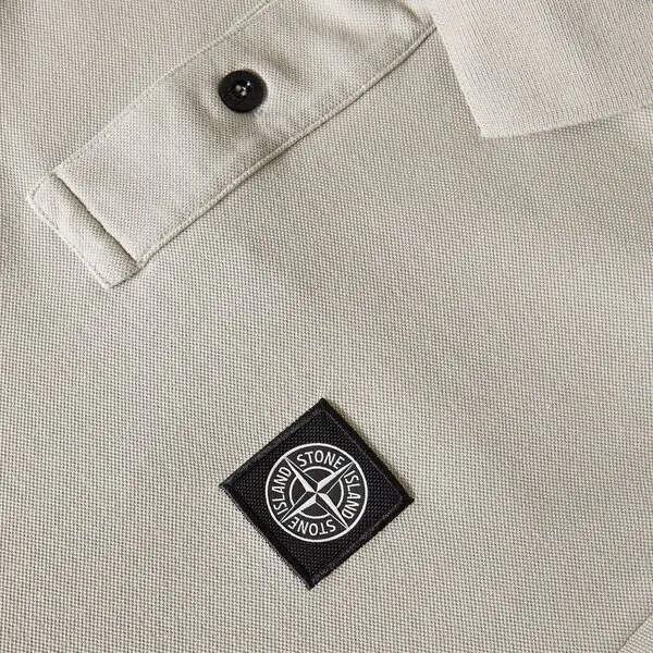 Stone Island Cotton Compass Logo Polo Shirt