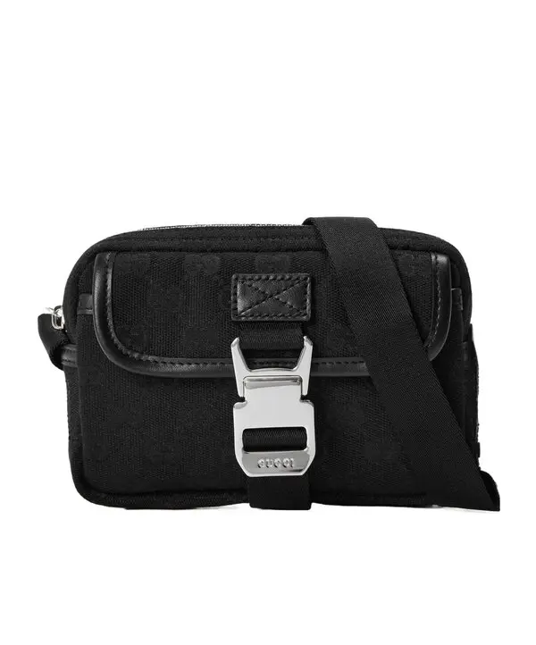 Gucci Solid Crossbody Bag - Black