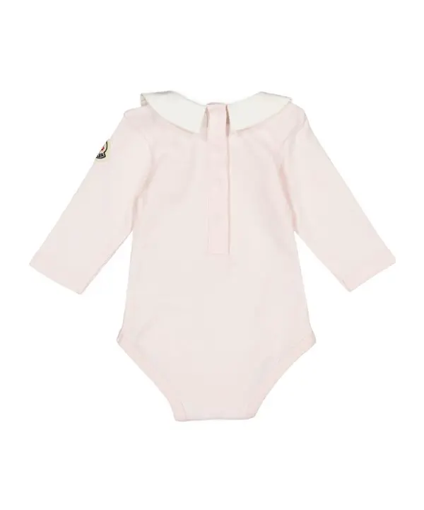 Moncler Baby Printed Set With Hat And Bib