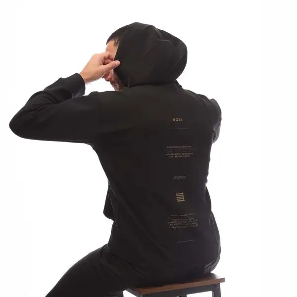 Hugo Boss Printed Artwork Zip-up Hoodie