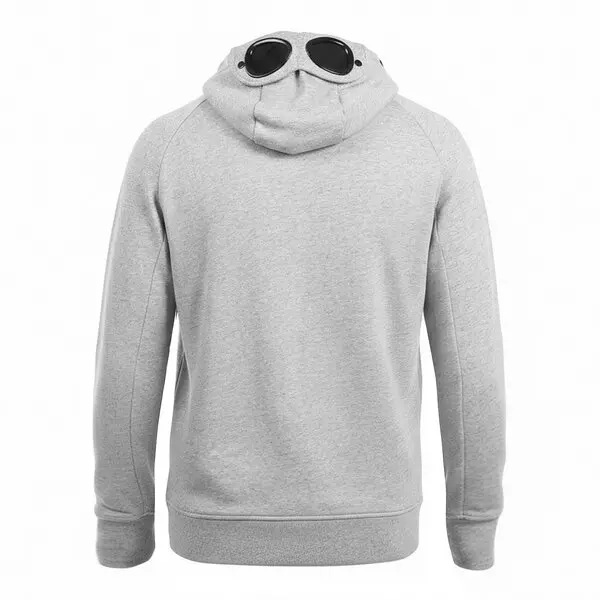 C.P. COMPANY Diagonal Raised Fleece Lens Zip Hoodie