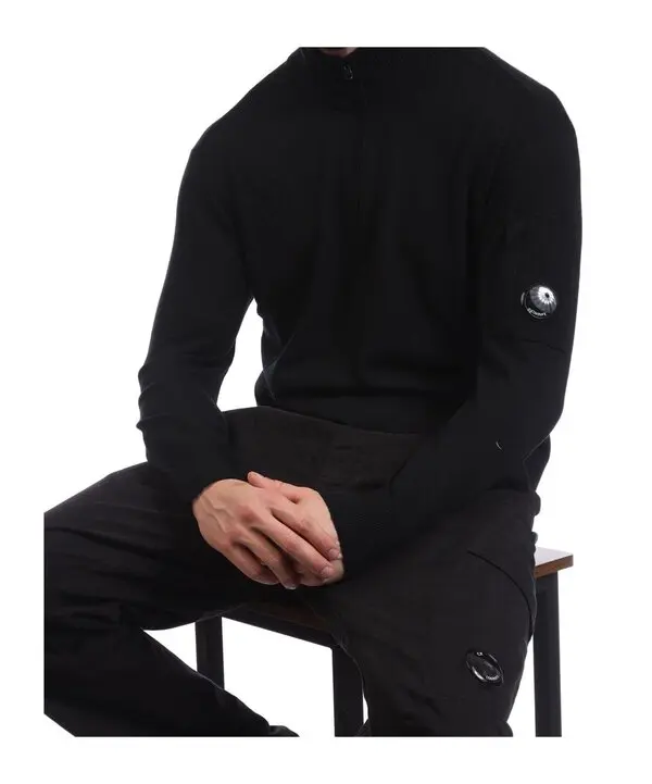 C.P. COMPANY Extrafine Merino Wool Half-zip Sweater