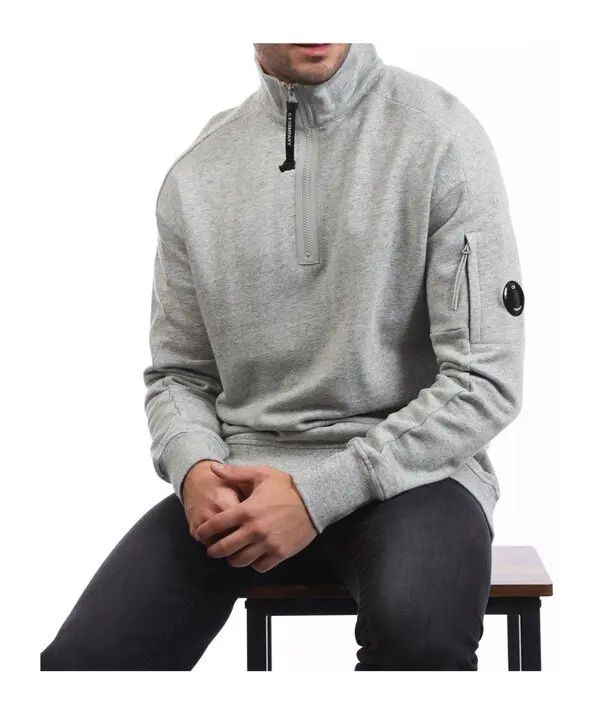 C.P. COMPANY Diagonal Raised Fleece Half-zip Sweatshirt