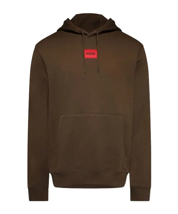 Hugo Boss Daratschi Cotton Terry Hoodie With Logo Label