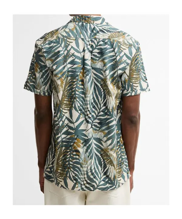 Barbour Short-sleeved Shirt With A Printed Pattern - Green