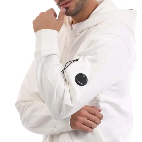 C.P. COMPANY Diagonal Raised Fleece Lens Hoodie