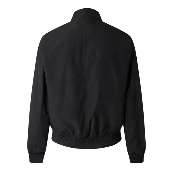 Lacoste Water-repellent Twill Jacket With Embroidered Crocodile