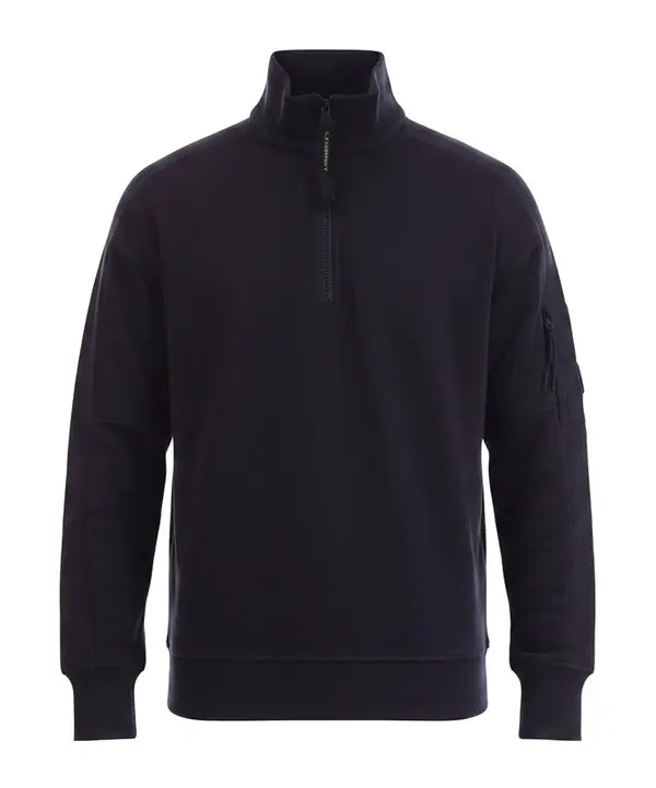 C.P. COMPANY Diagonal Raised Fleece Half-zip Sweatshirt