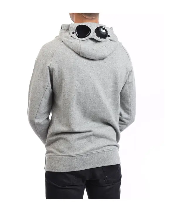 C.P. COMPANY Diagonal Raised Fleece Goggle Zip Hoodie