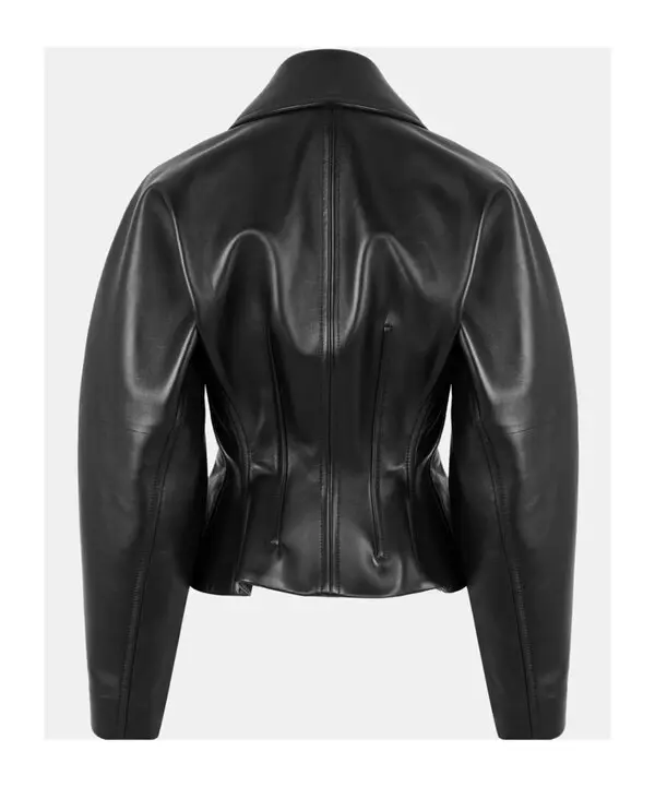 Bottega Veneta Puff Sleeve Leather Jacket